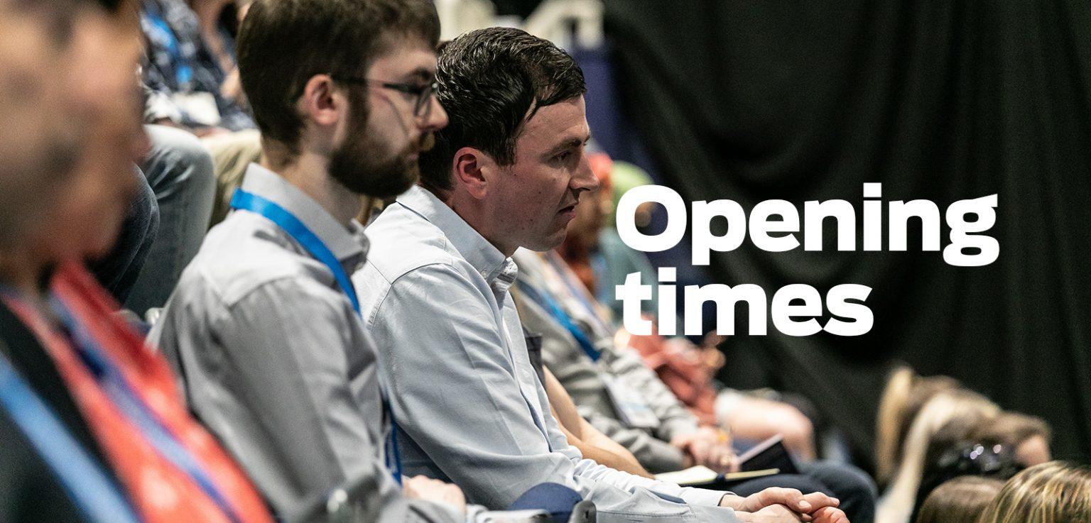 Opening times - SD Show 2024 : SD Show 2024